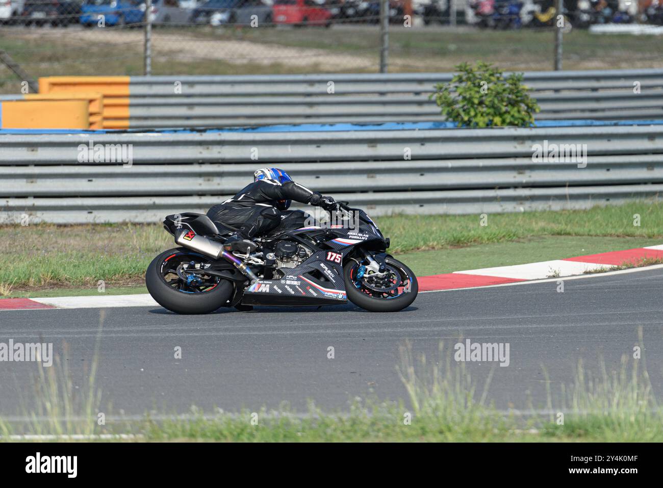 ISTANBUL, TURKEY - SEPTEMBER 17, 2024: Motorcycle accelerating in the ...