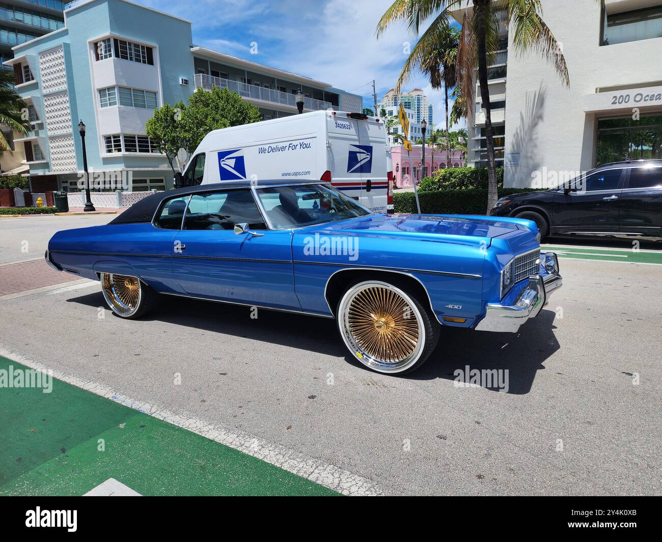 Miami Beach, Florida USA - June 8, 2024: 1973 Chevrolet Impala Coupe ...