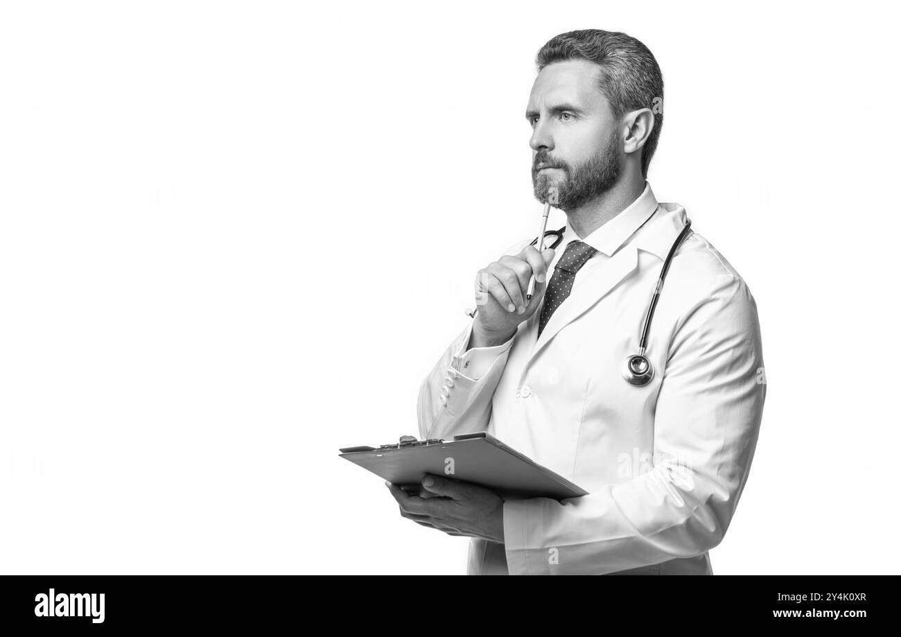 internist with anamnesis in studio, banner. internist with anamnesis on ...