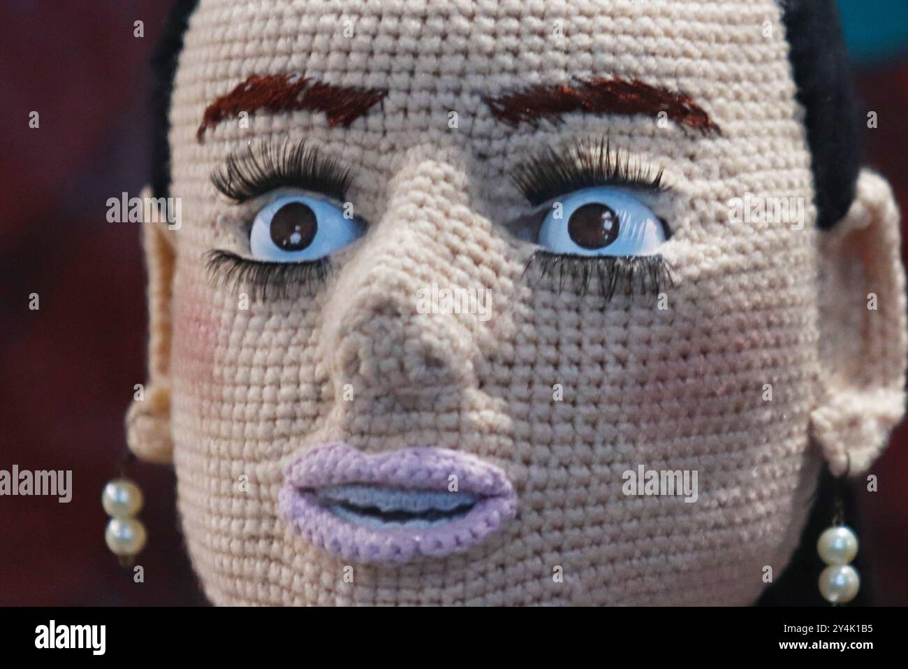 Mexico City, Mexico. 18th Sep, 2024. A life-size doll of Claudia ...