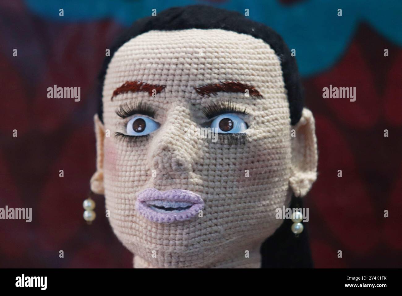 Mexico City, Mexico. 18th Sep, 2024. A life-size doll of Claudia ...