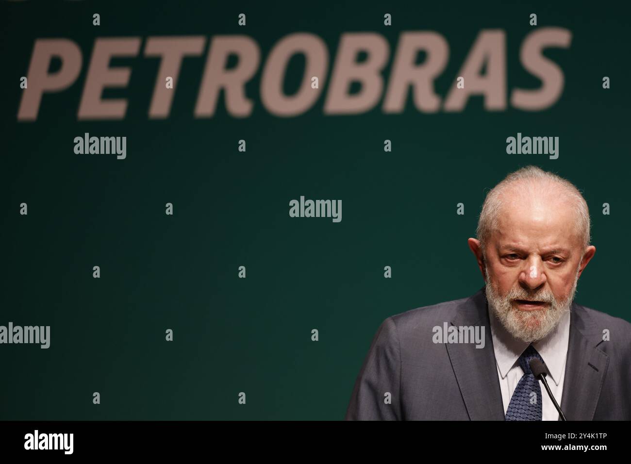 Portrait of Lula da Silva, president of Brazil. Luiz Inacio Lula da ...