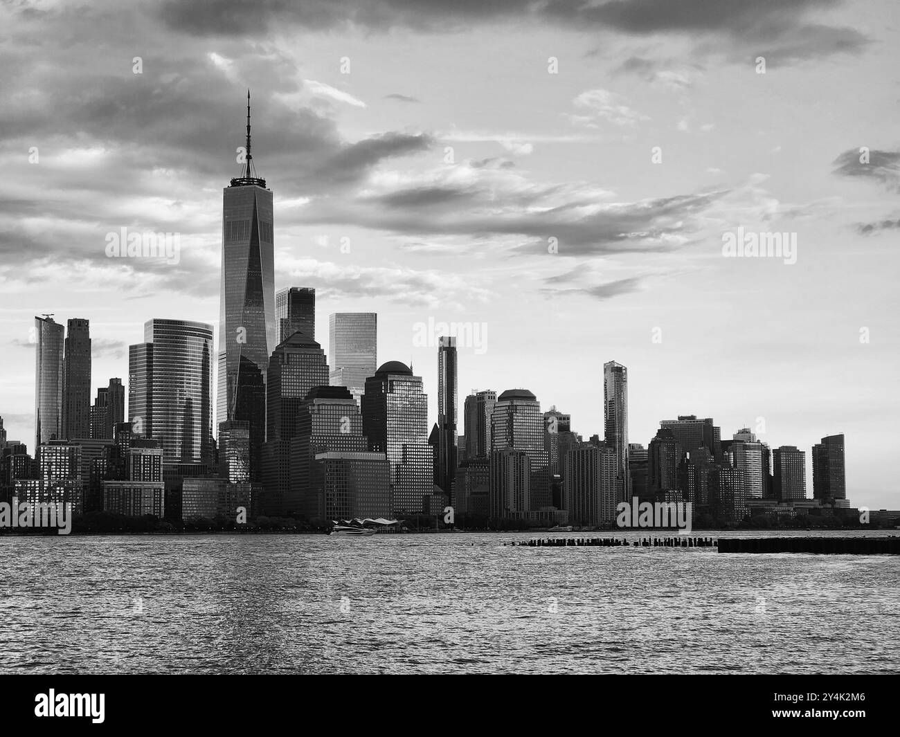 midtown manhattan and hudson river. metropolis cityscape. new york ...