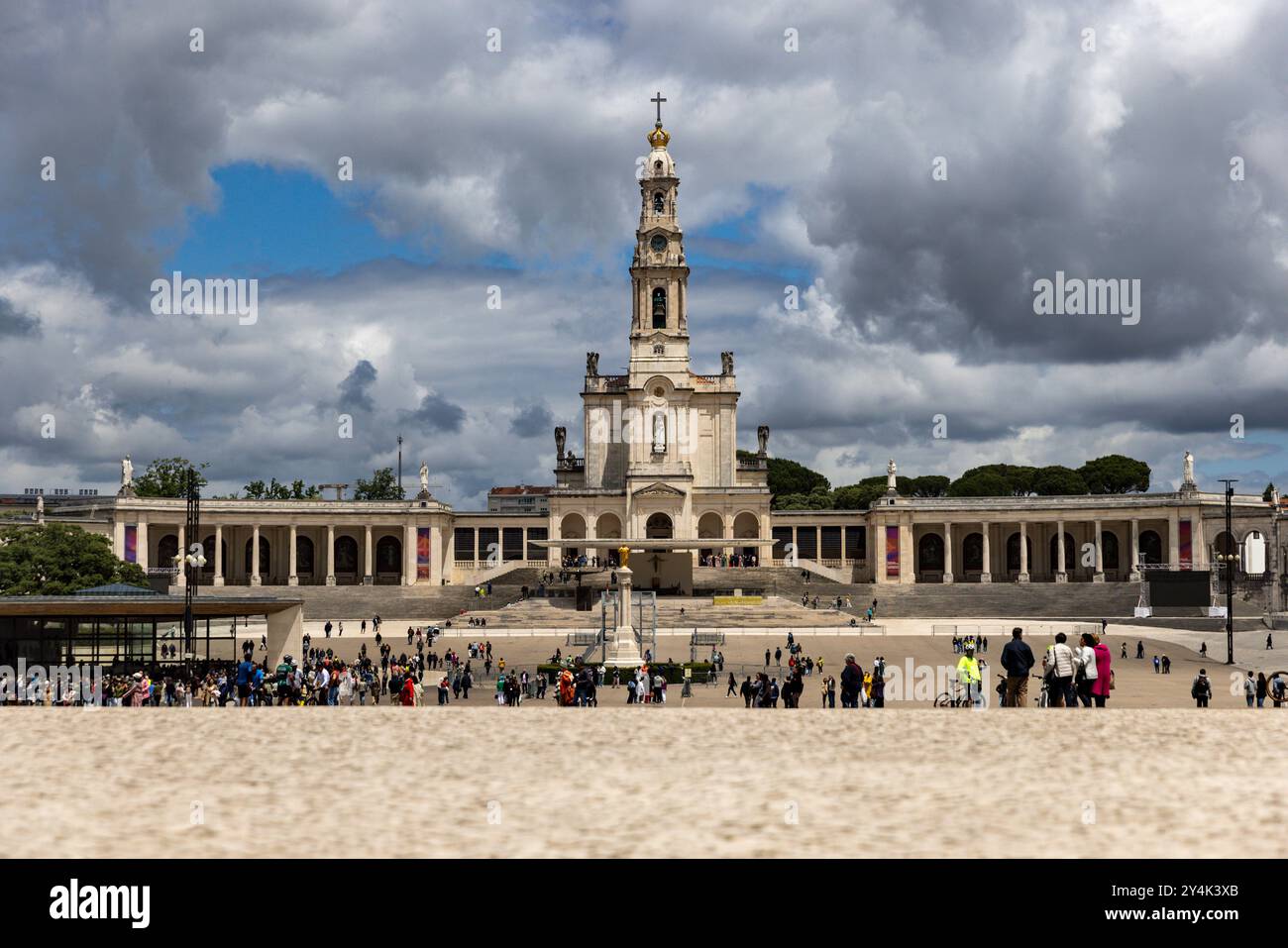 The Basilica of Our Lady of the Rosary of Fatima, Portugal is the site ...