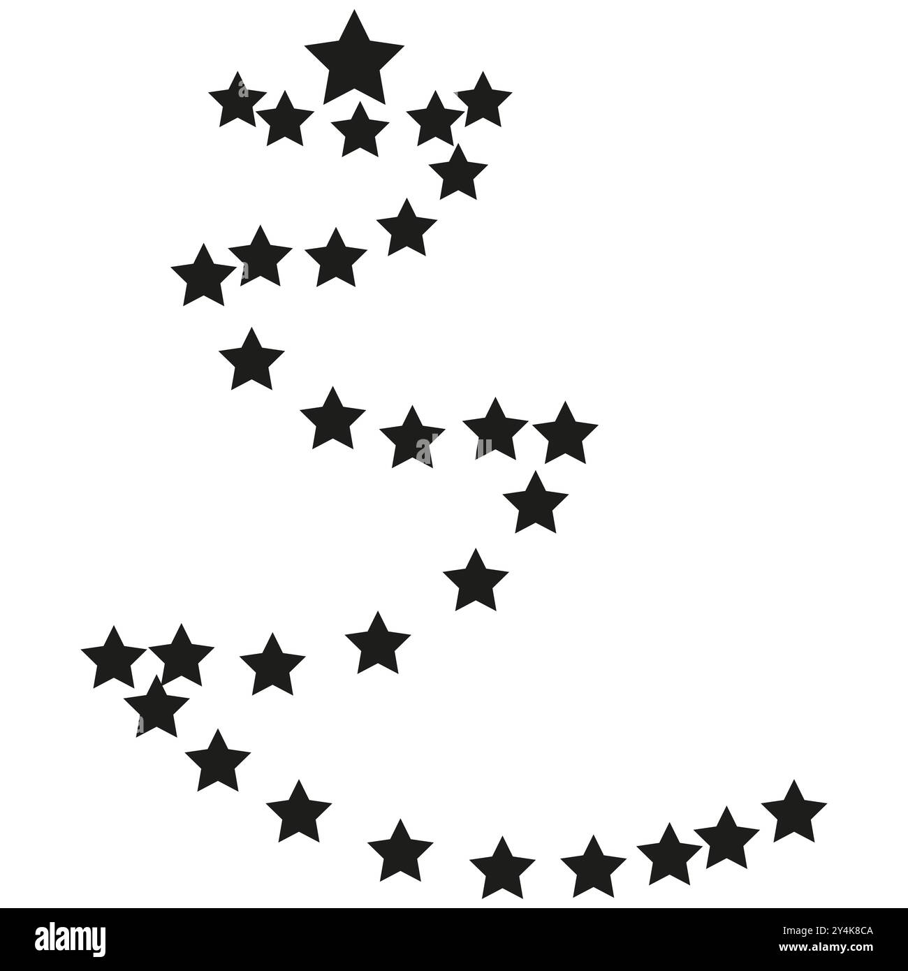 Star swirl icon. Abstract star pattern. Vector celestial symbol ...