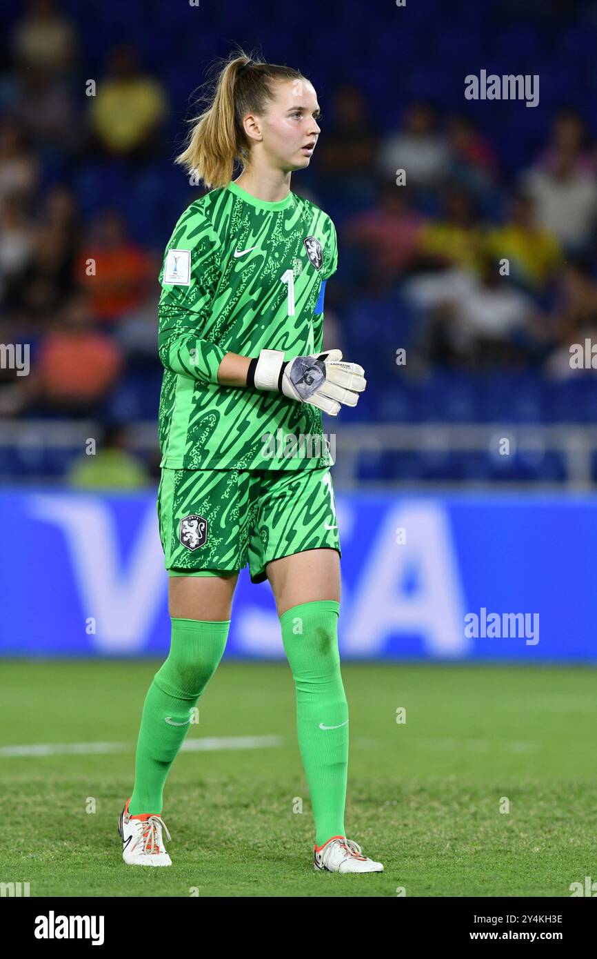 Cali, Colombia. 18th Sep, 2024. Goalkeeper, Femke Liefting of ...