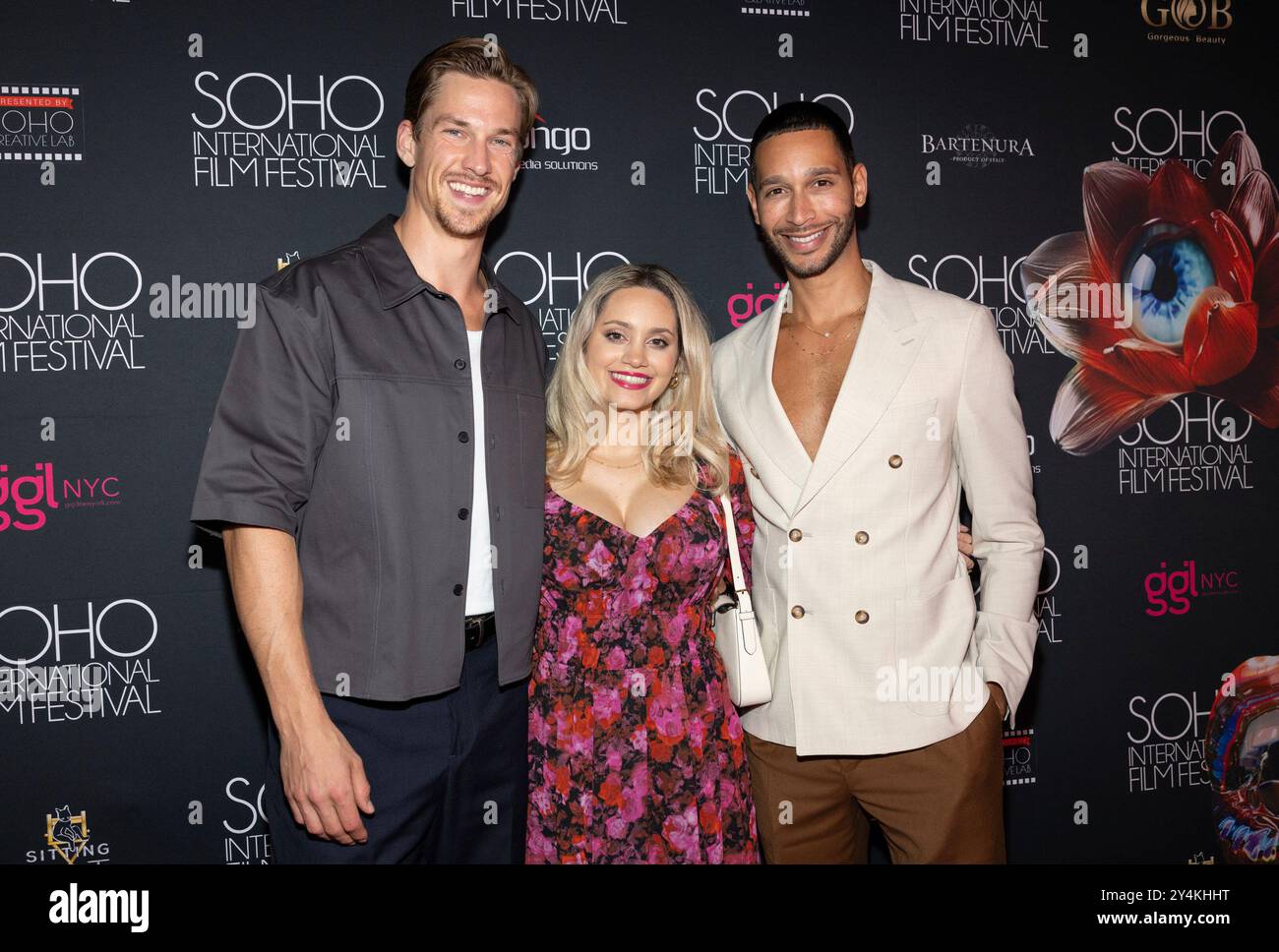 Isaac Nevrla, from left, Isabela Jacobsen, and Sergio Acevedo attend ...
