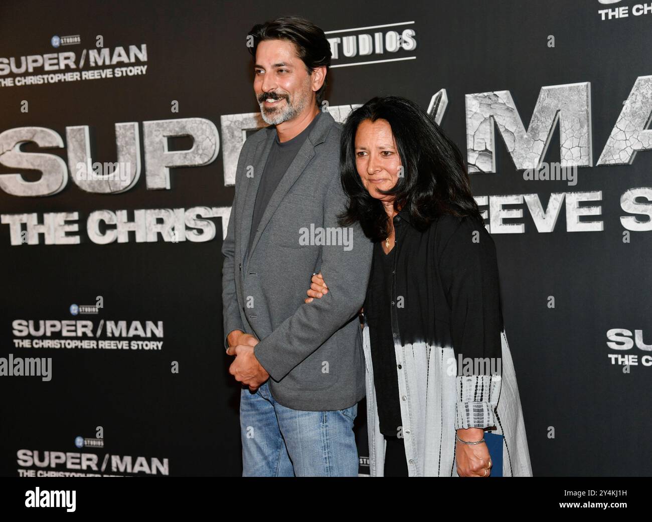 Marsha Williams, right, and guest attend the premiere of "Super/Man ...