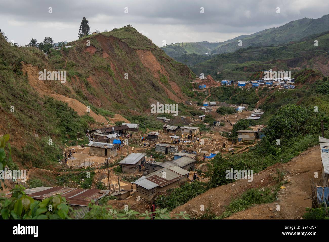 The town of Kamituga, in South Kivu province in eastern Congo ...