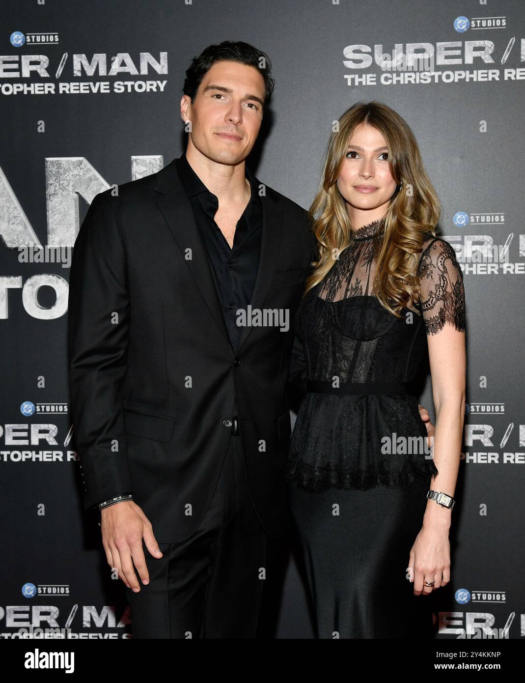 Will Reeve, left, and Amanda Dubin attend the premiere of "Super/Man ...