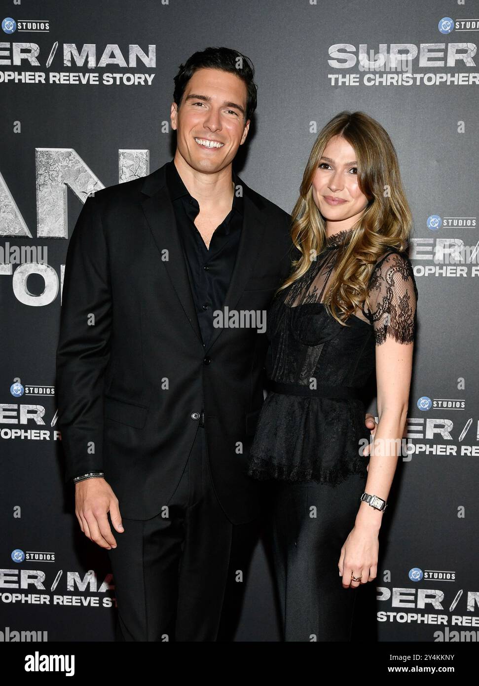 Will Reeve, left, and Amanda Dubin attend the premiere of "Super/Man ...