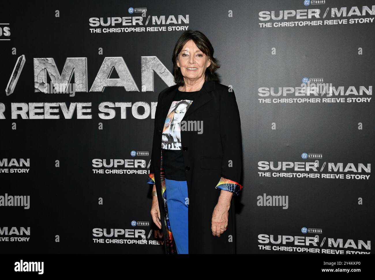 Sarah Douglas attends the premiere of "Super/Man: The Christopher Reeve ...