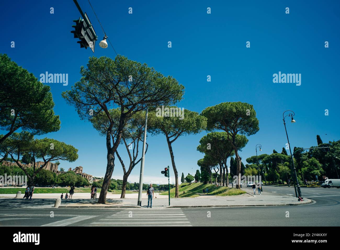 View Above Circus Maximus - Ancient Roman Stadium for Chariot Racing ...