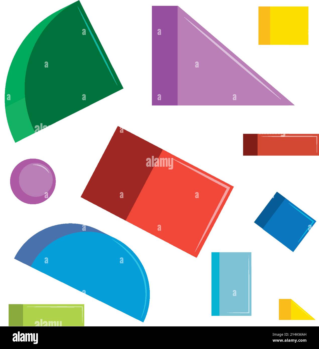 Playful arrangement of abstract shapes Cut Out Stock Images & Pictures ...
