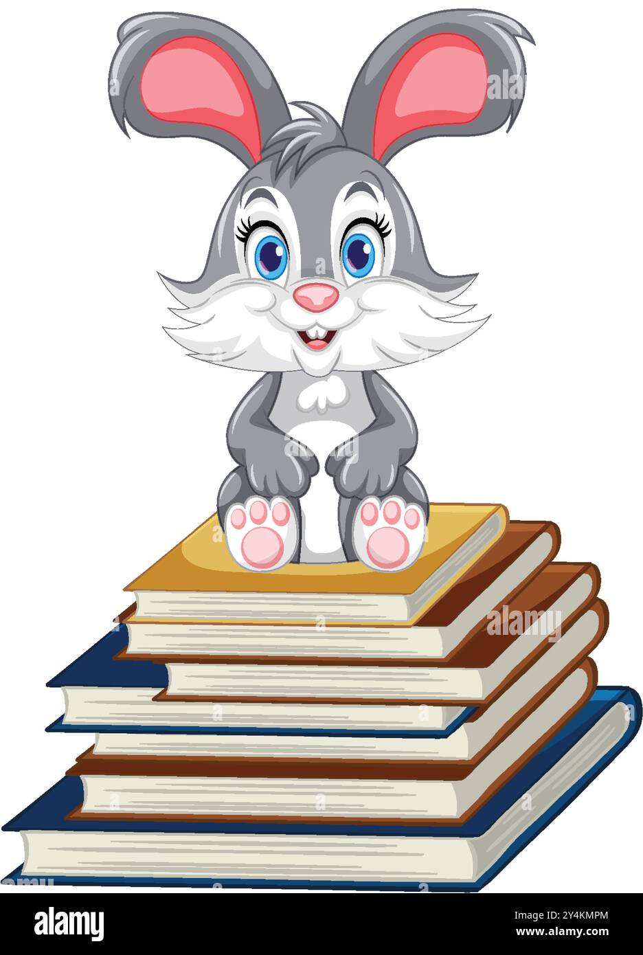 Kids books pile Stock Vector Images - Alamy