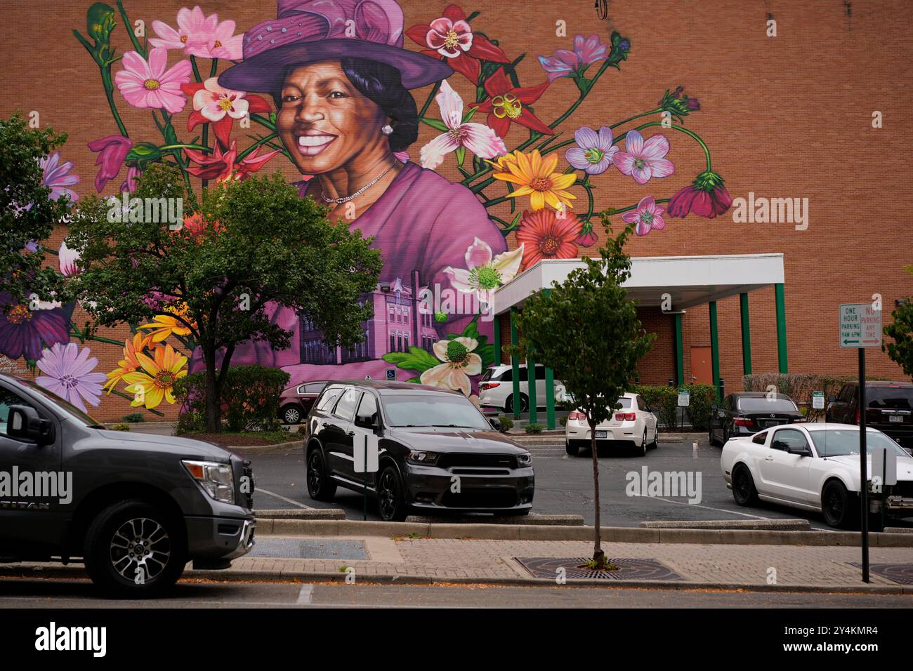 A mural depicting Hattie Moseley, a Springfield Civil Rights activist ...