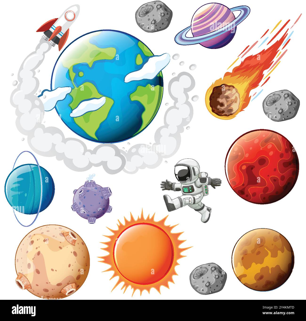 Planets solar system nasa orbit Stock Vector Images - Alamy