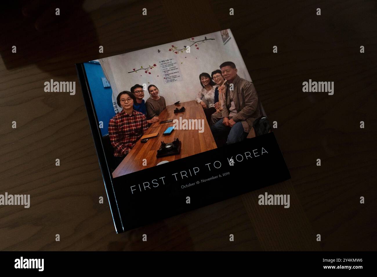 A photo book sits in the home of Han Tae-soon in Anyang, South Korea ...