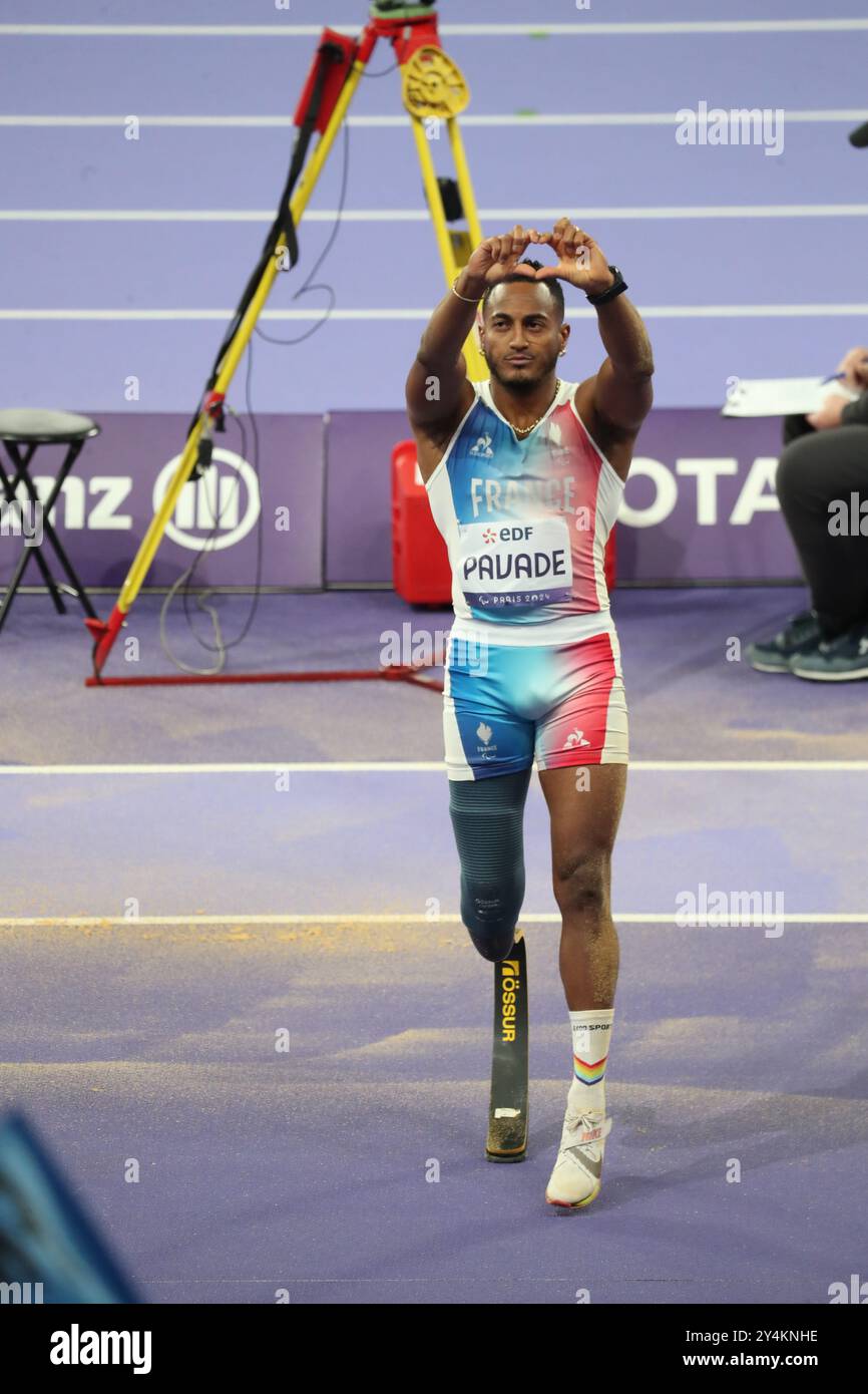 Paris, France. 4th Sep, 2024. Ftance's Dimitri Pavade thanks the French ...