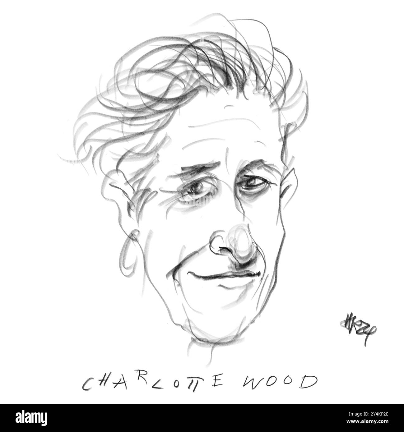 Charlotte wood character sketch hi-res stock photography and images - Alamy