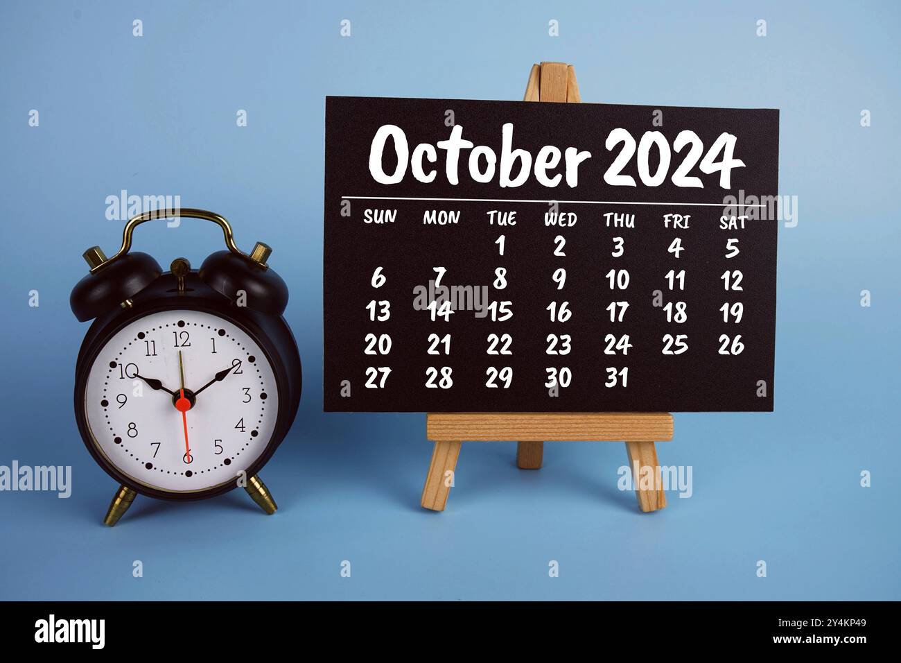 October 2024 monthly calendar for planning and management Stock Photo ...