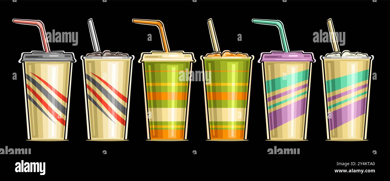 Large soft drinks Stock Vector Images - Alamy