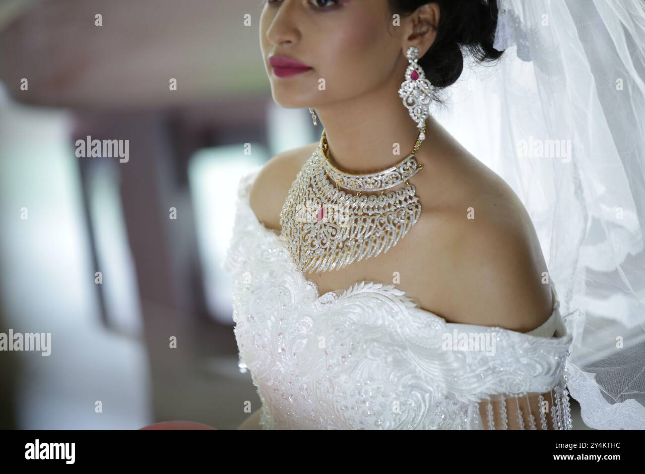 Custom Bridal Fashion Dress with Girls Stock Photo - Alamy