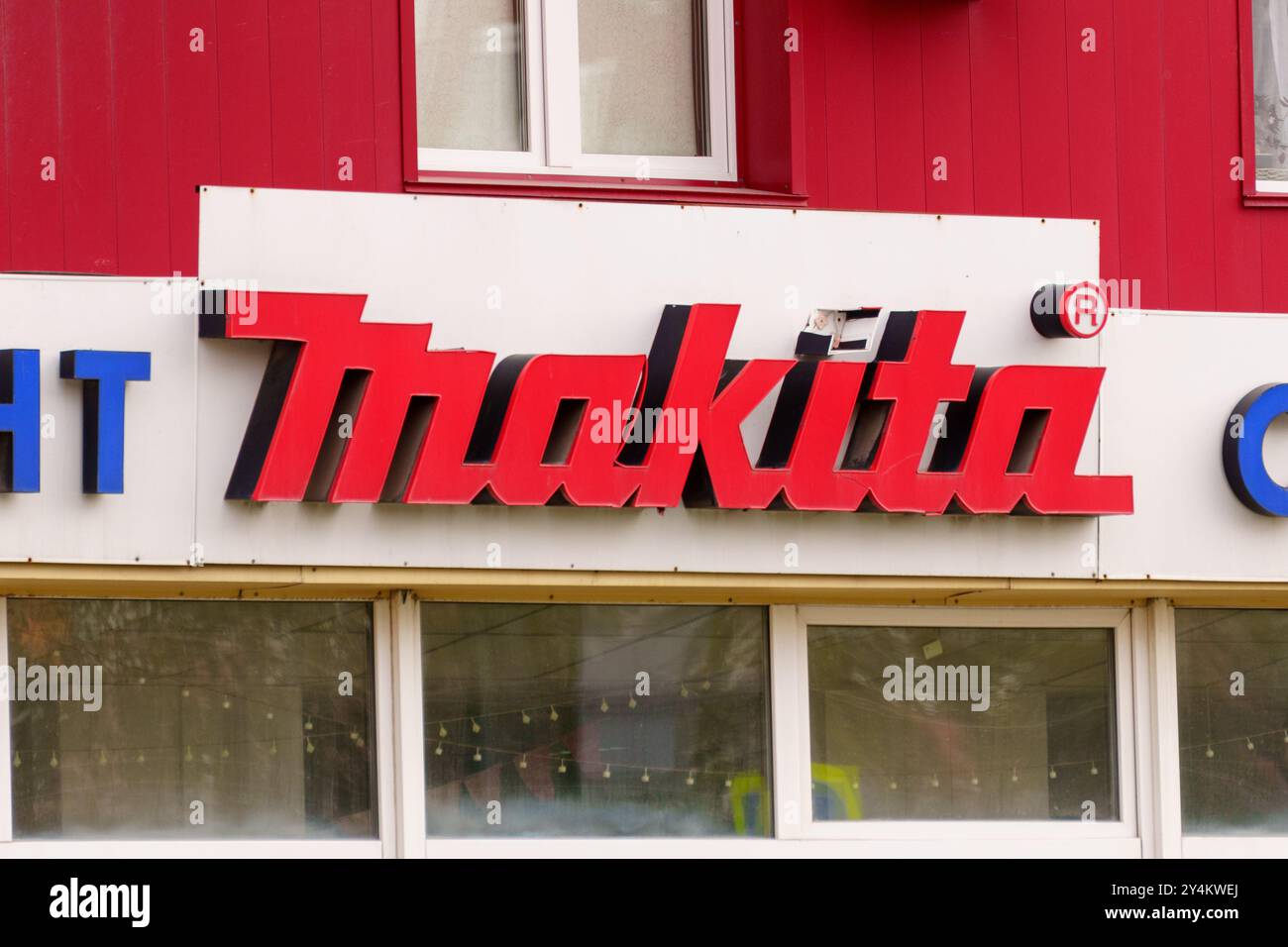 Tyumen, Russia-August 10, 2024: Makita logo is a Japanese corporation ...