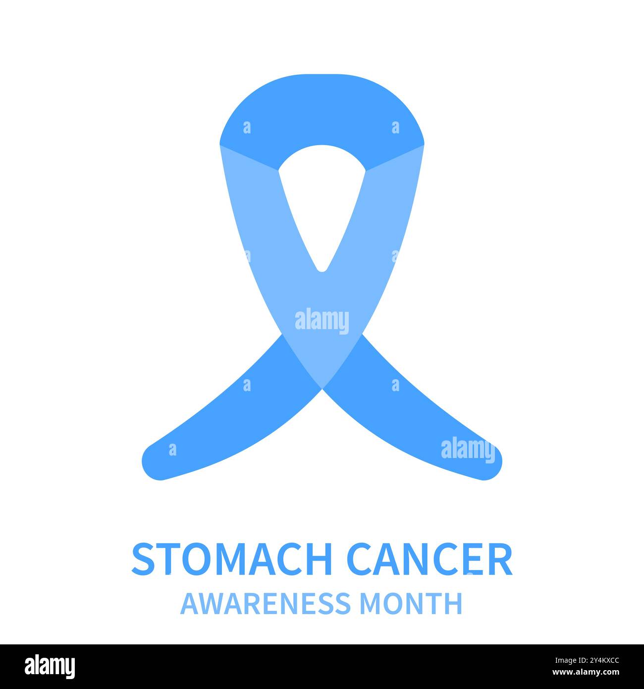 Stomach cancer blue ribbon for awareness day Stock Vector Image & Art ...