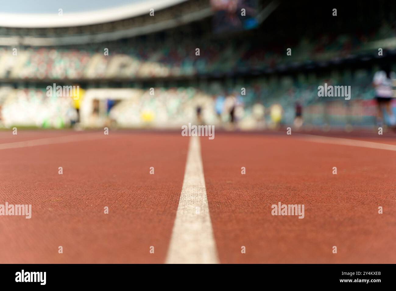 Run track stadium background. Start sport playground surface. High ...