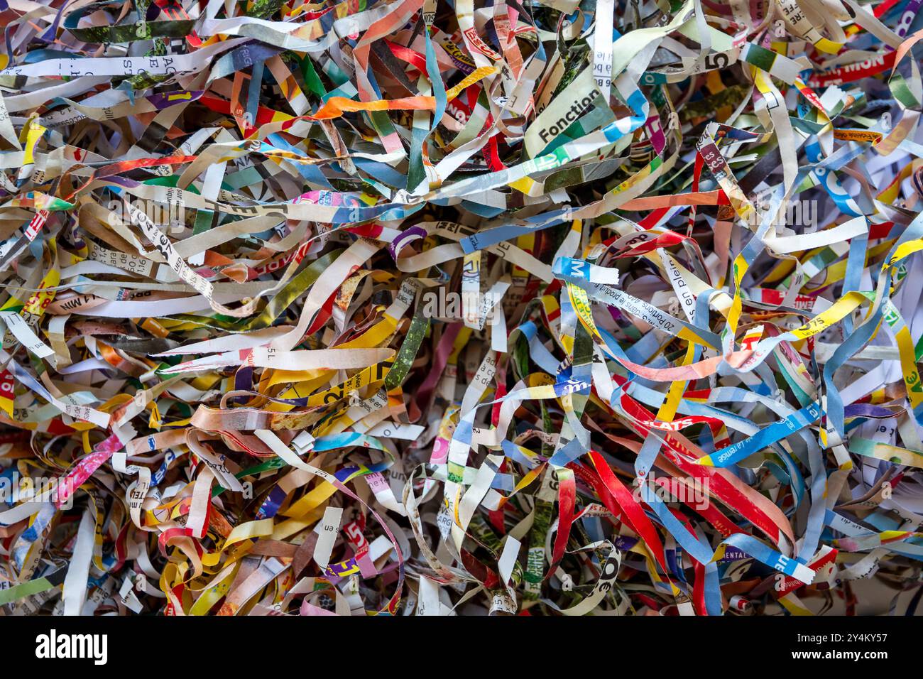 Colorful shredded papers wallpaper. Macro view background Stock Photo ...