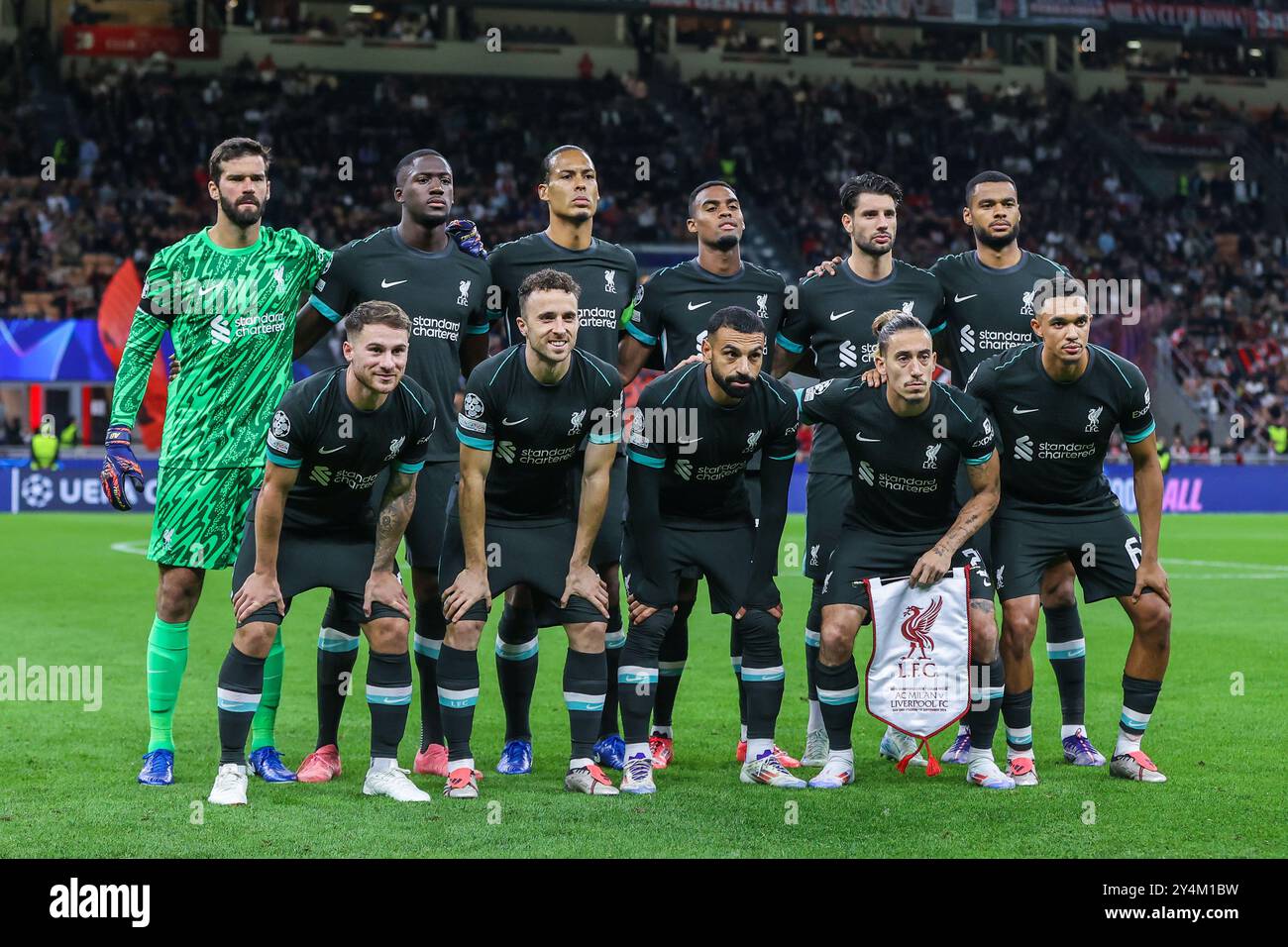 Liverpool FC team line up during UEFA Champions League 2024/25 League ...