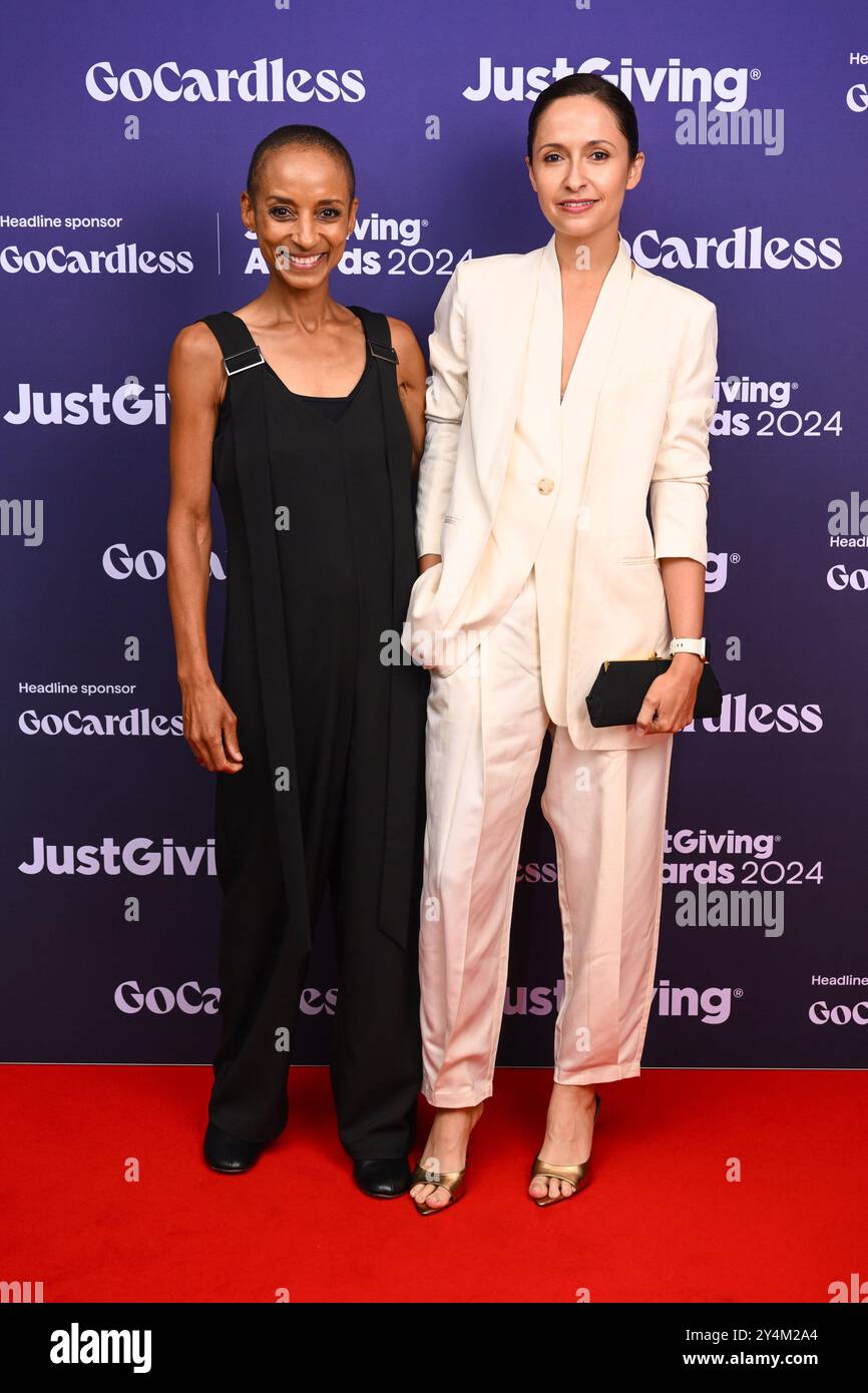 EDITORIAL USE ONLY (left to right) Adele Roberts and Kate Holderness ...