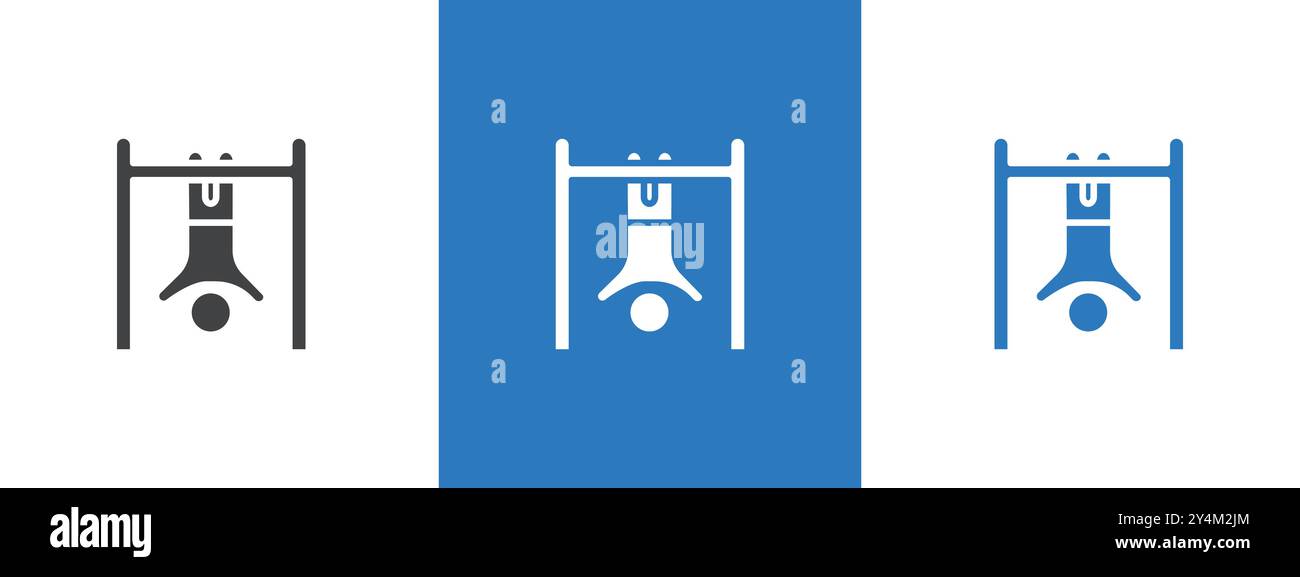 exercise hang bar icon outline collection in black and on white ...