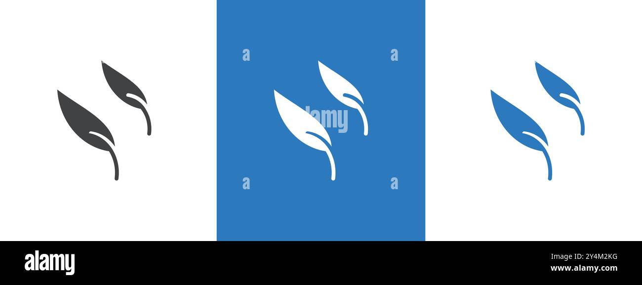 falcate icon outline collection in black and on white background Stock ...