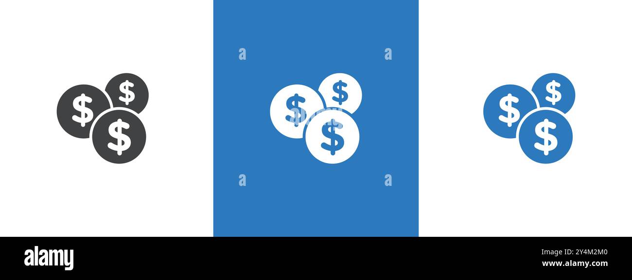 Financial Scheme icon outline collection in black and on white ...