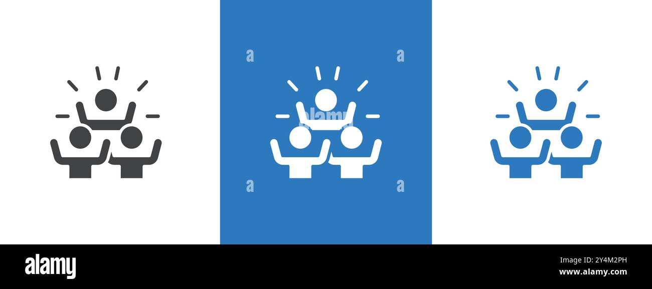 happy people icon outline collection in black and on white background ...