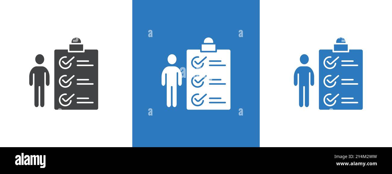 Personal Assessment icon outline collection in black and on white ...