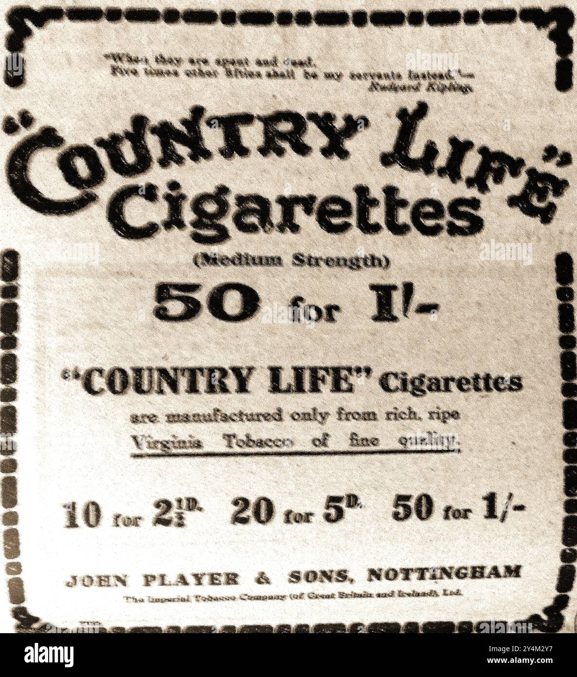 John player cigarettes hi-res stock photography and images - Alamy