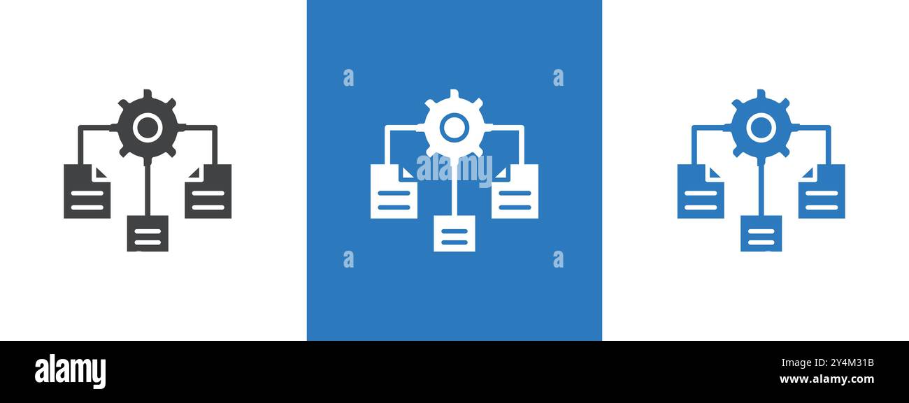 Procurement icon outline collection in black and on white background ...