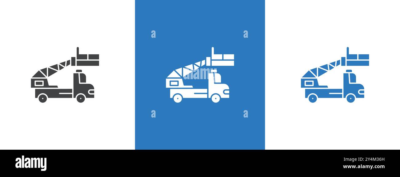 rescue truck basket icon outline collection in black and on white ...