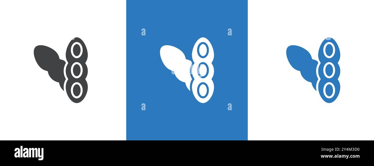 soybeans icon outline collection in black and on white background Stock ...