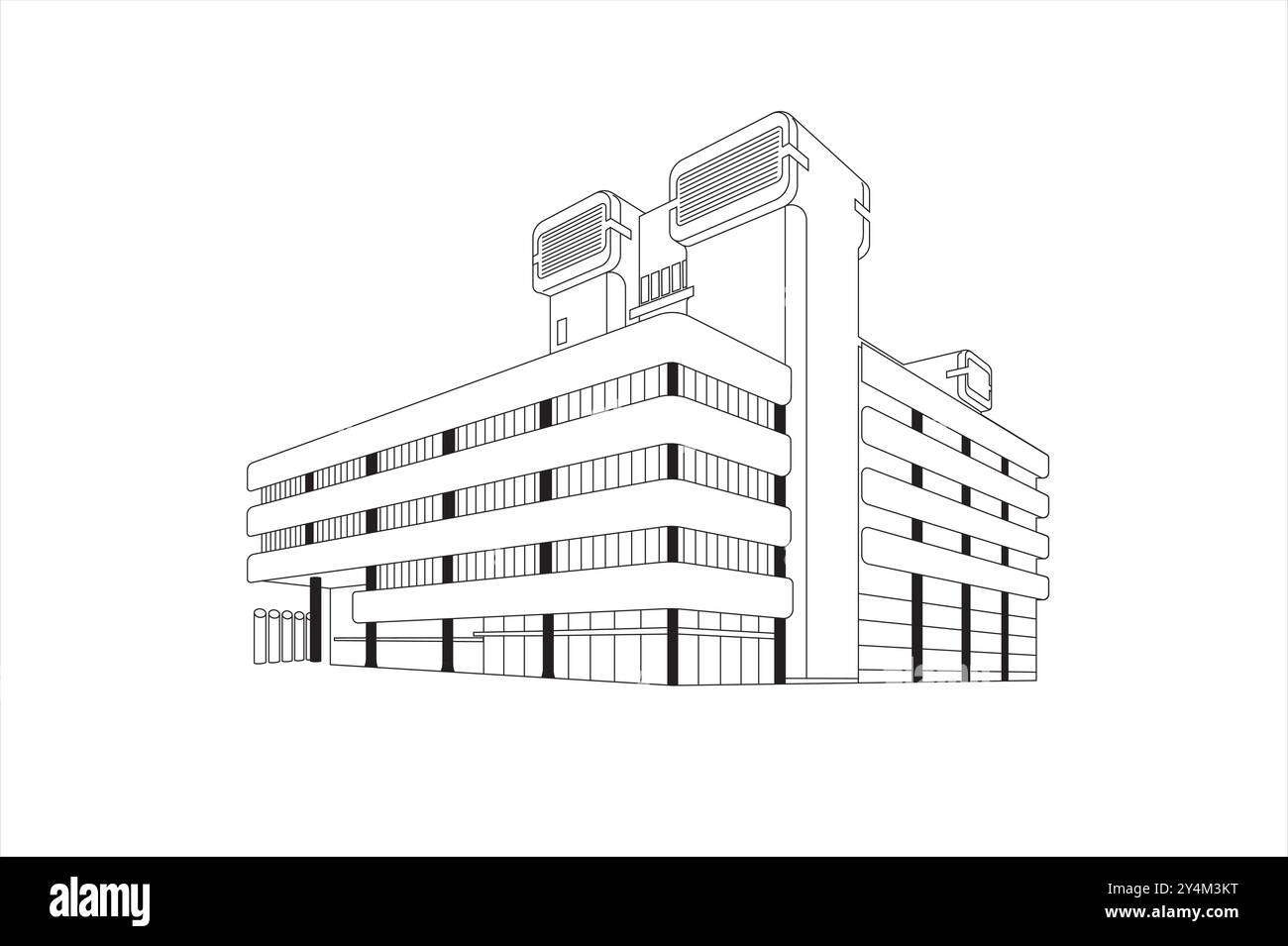 Illustration of the Dortmund Center for Medicine & Health located on ...