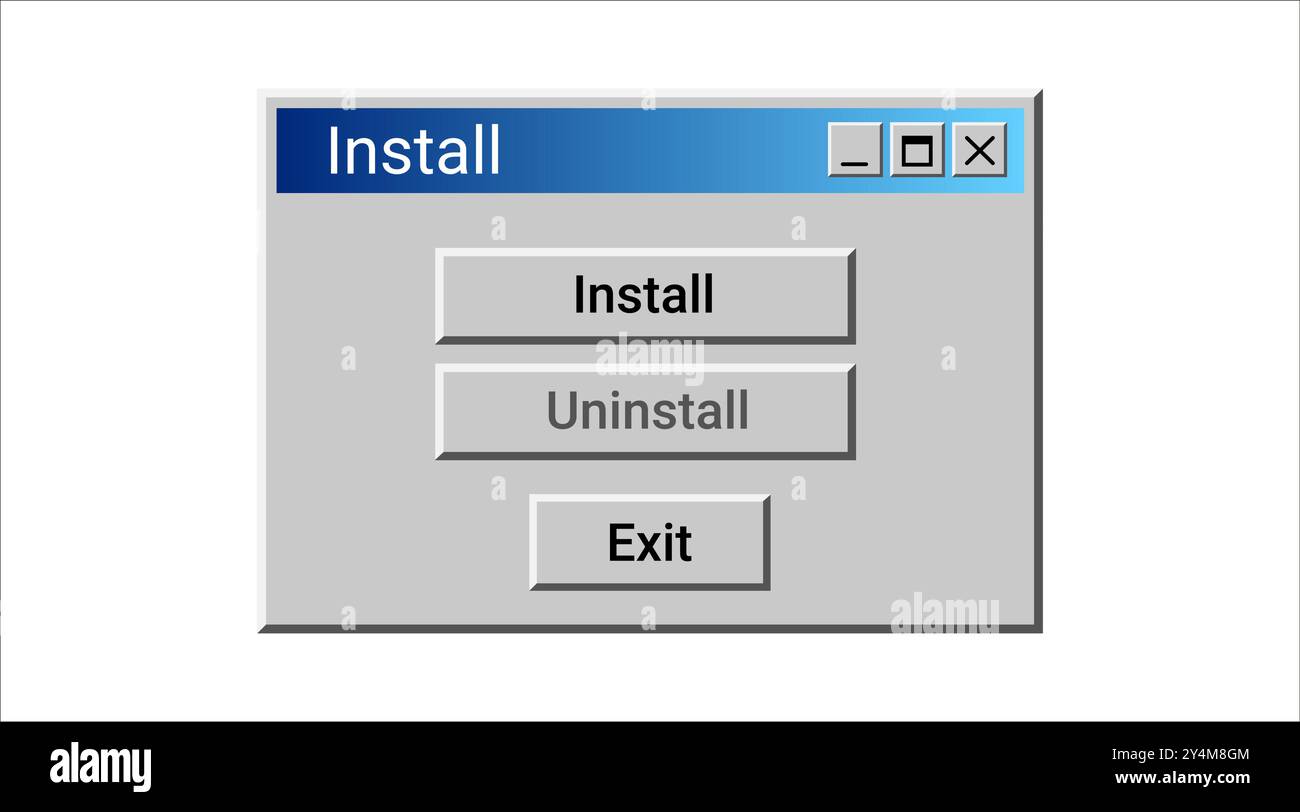 Desktop install Stock Vector Images - Alamy