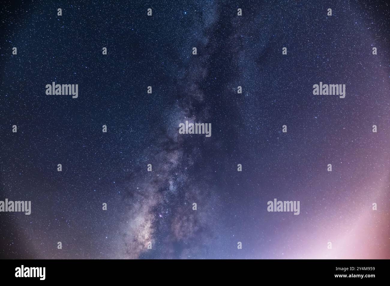 A breathtaking view of the Milky Way stretching across the night sky ...