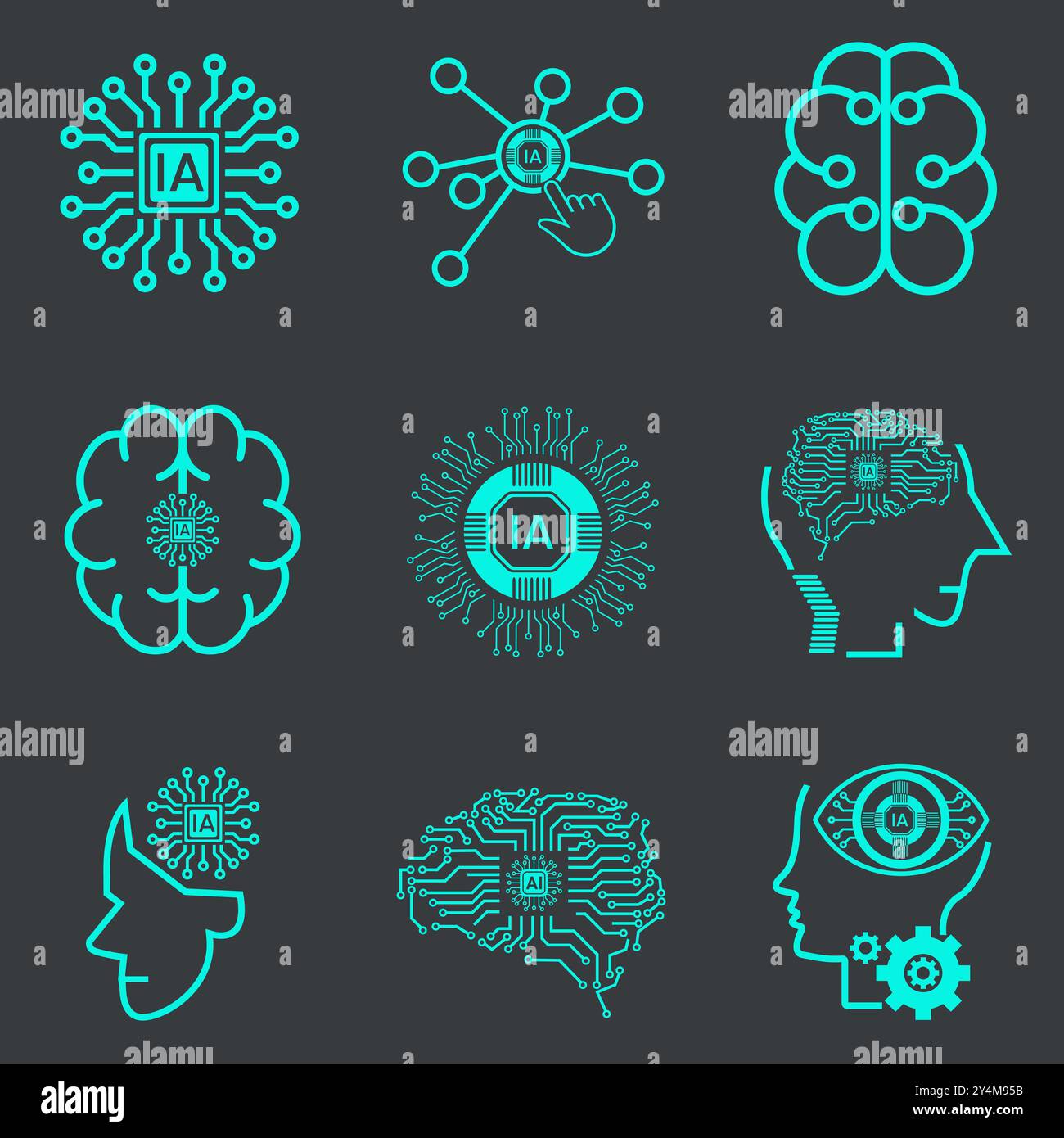 Generative ai technology code Stock Vector Images - Alamy