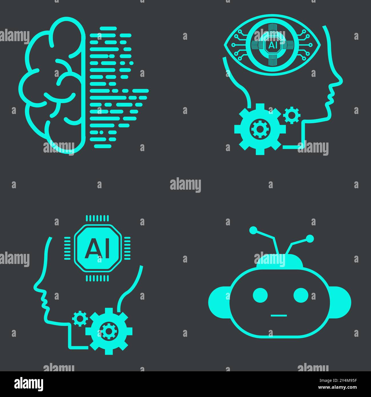 Generative ai technology code Stock Vector Images - Alamy
