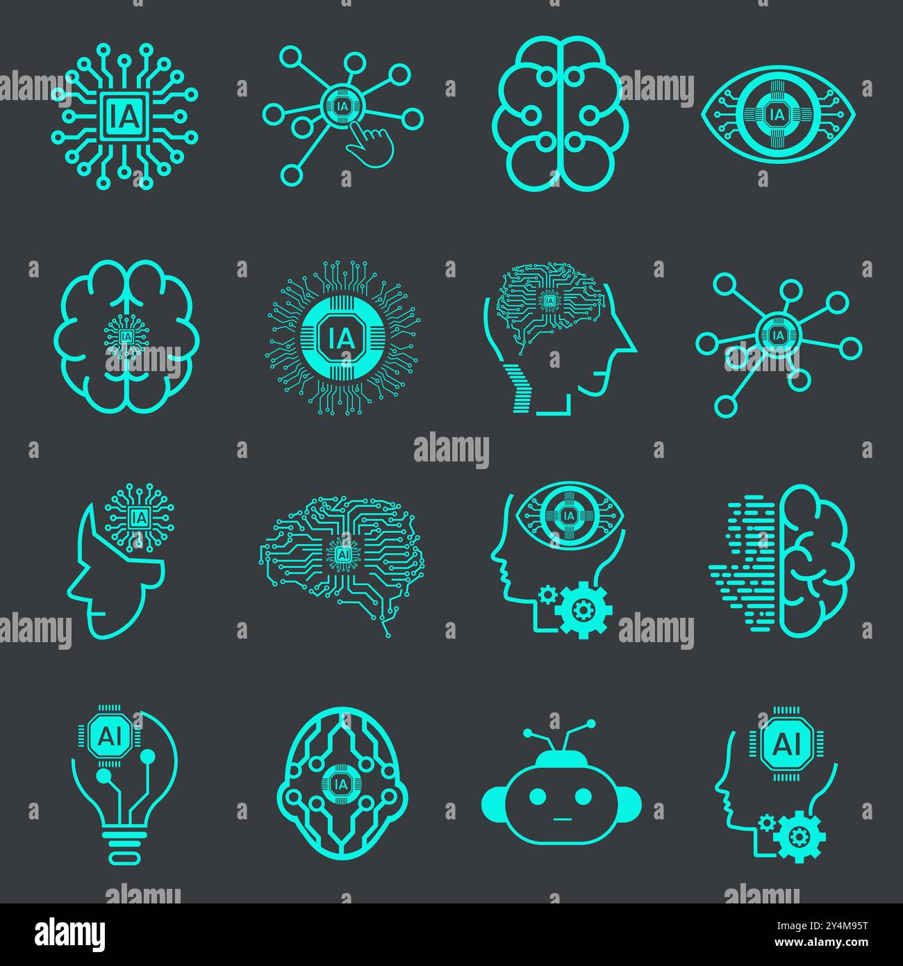 Monitor humano Stock Vector Images - Alamy