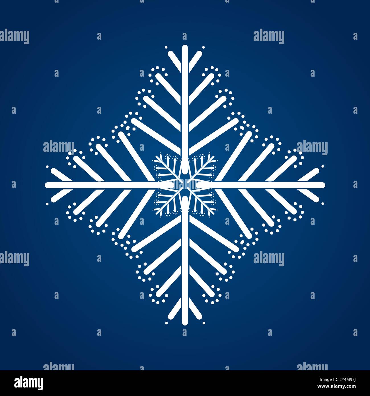 A winter snowflake symbol, icon, logo for design Christmas vector ...