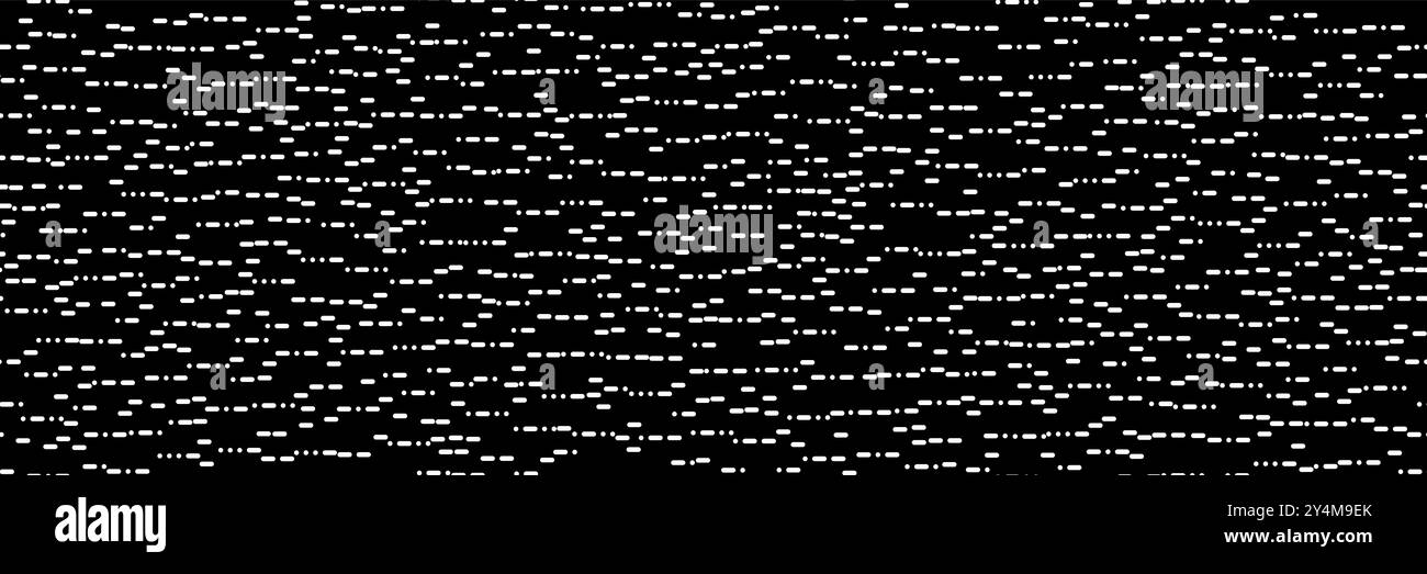Abstract bw seamless pattern of white Morse code points and dashes on ...